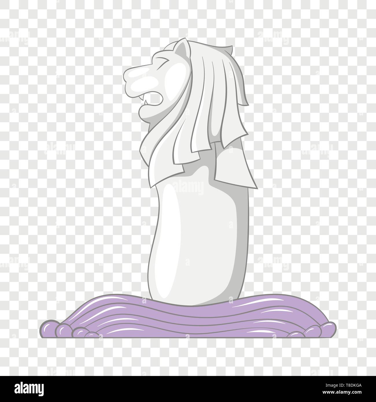 Merlion statue das symbol von singapur Stock-Vektorgrafiken kaufen - Alamy