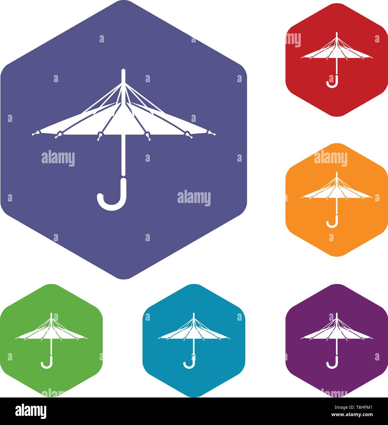 Inside out umbrella Stock-Vektorgrafiken kaufen - Alamy