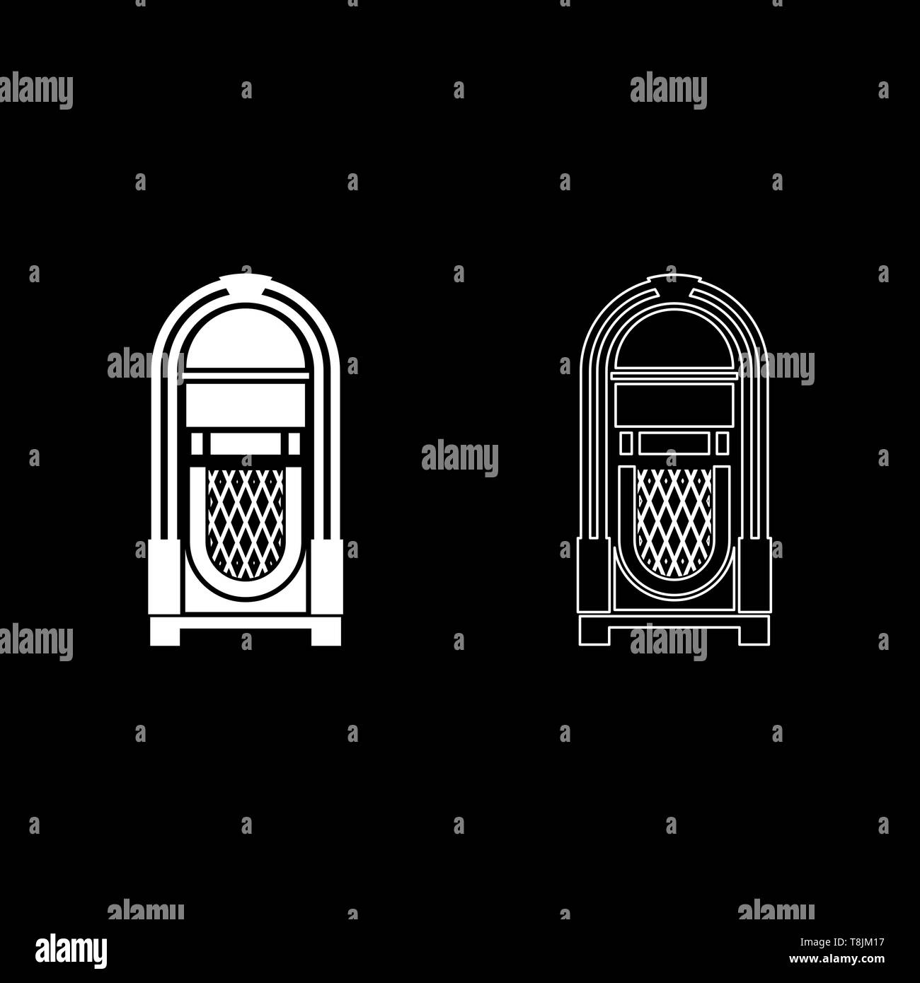 Jukebox Juke Box automatisierten retro Musik Konzept vintage spielen ...