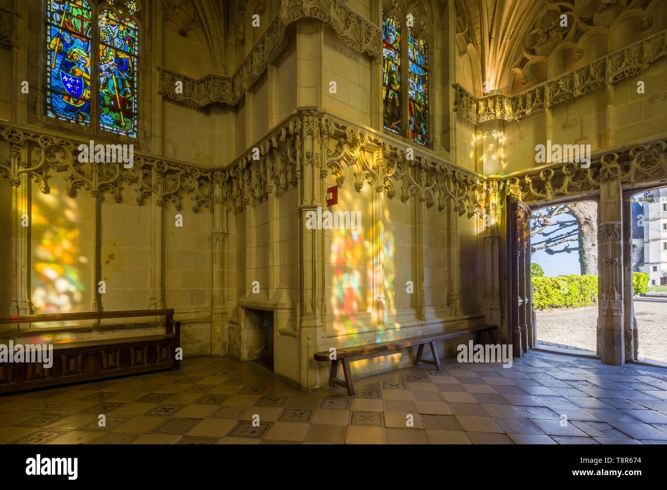Frankreich, Indre et Loire, Loire Tal als Weltkulturerbe der UNESCO, Amboise, Amboise, Schloss ...