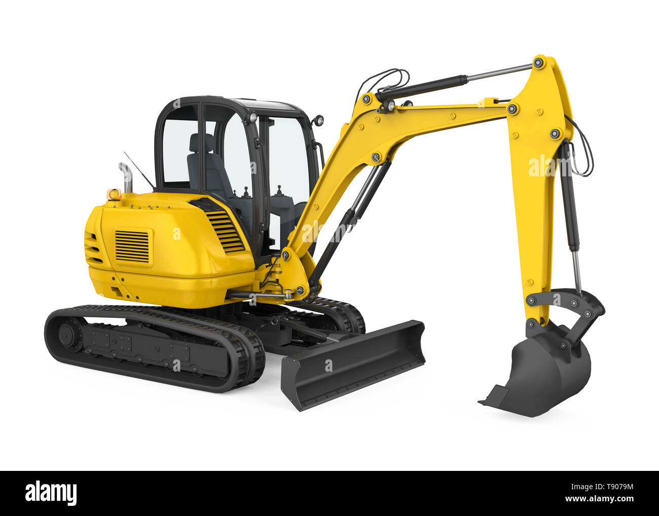 Mini excavator digger digging machine -Fotos und -Bildmaterial in hoher ...