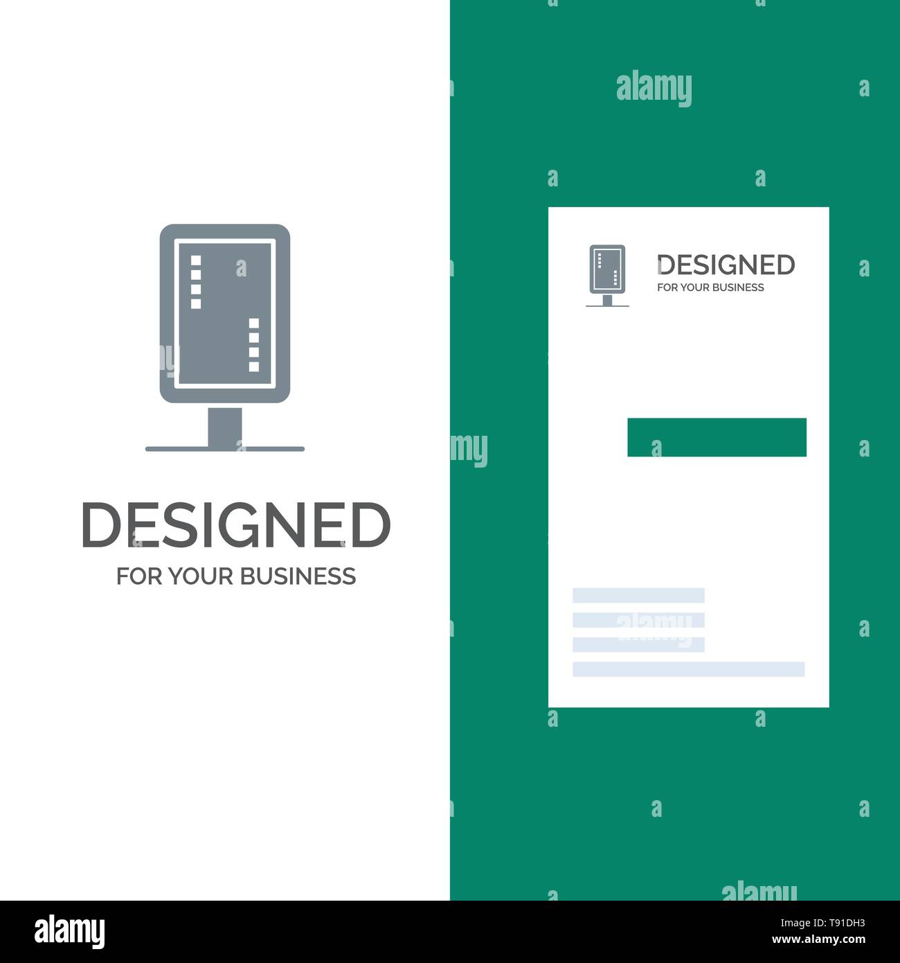 Vorstand, Branding, Schild, Banner Board Grau Logo Design und Business ...