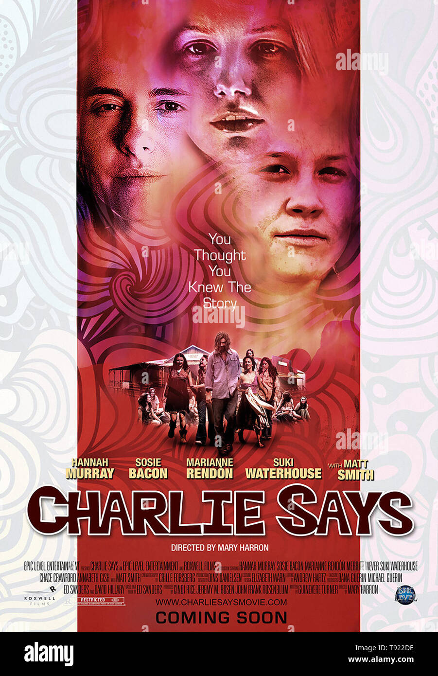 CHARLIE SAGT, uns Poster, oben von links: Marianne rendon wie Susan ...