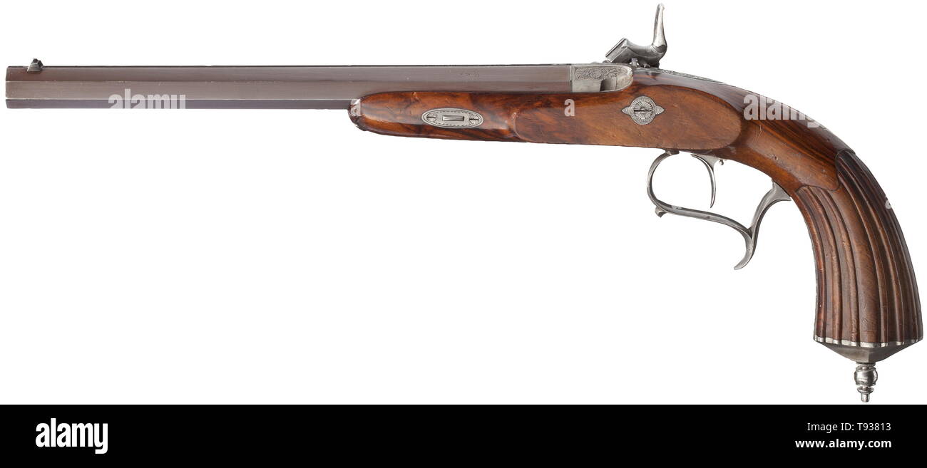 A german flintlock pistol Ausgeschnittene Stockfotos und -bilder - Alamy