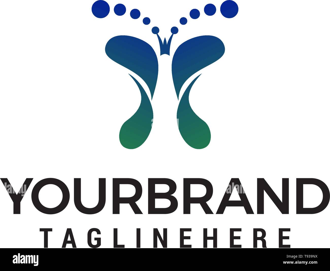 Fußpflege logo vorlage Stock-Vektorgrafiken kaufen - Alamy