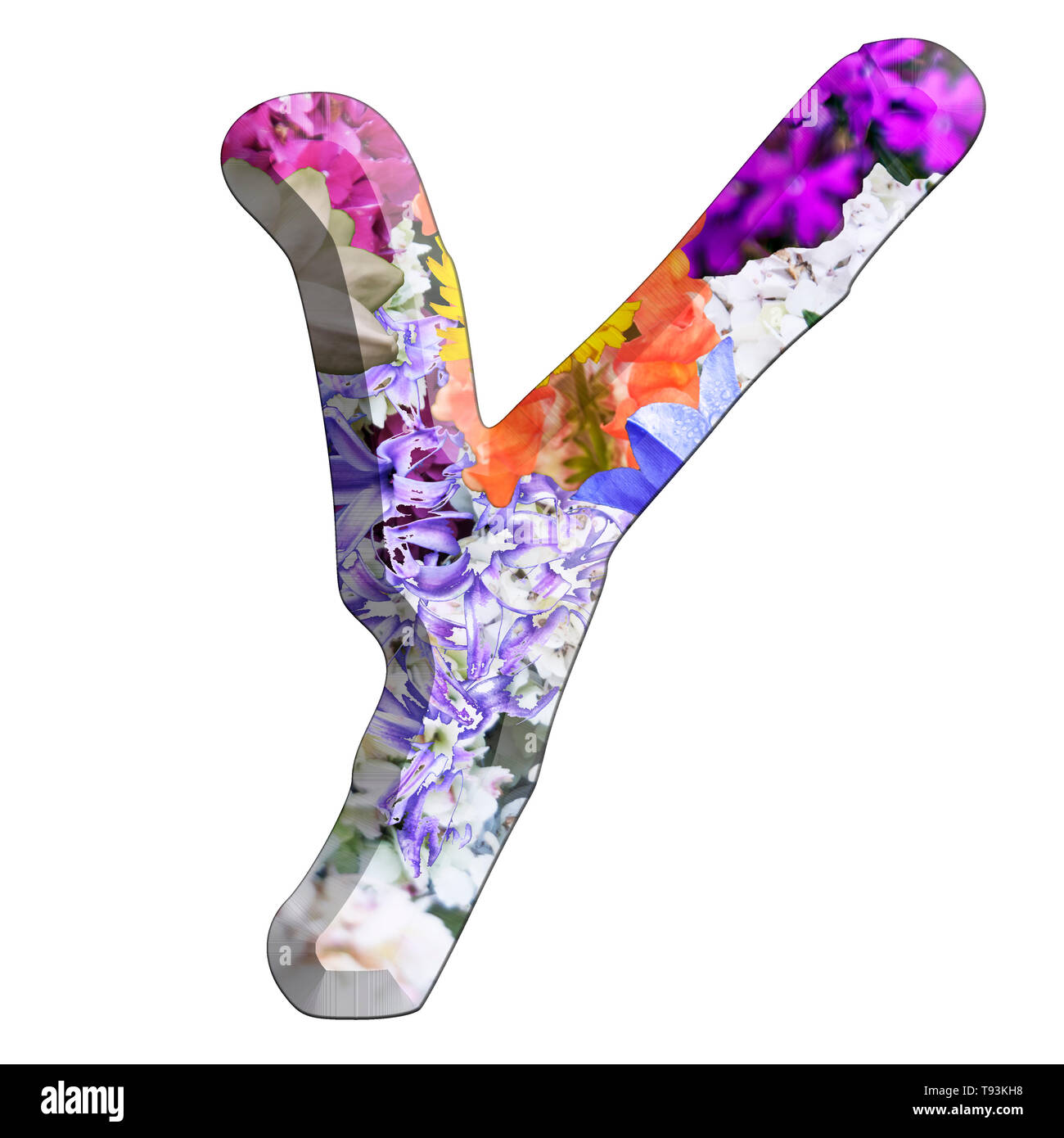 Das Capitol Buchstabe Y Teil einer Reihe von Buchstaben, Zahlen und ...