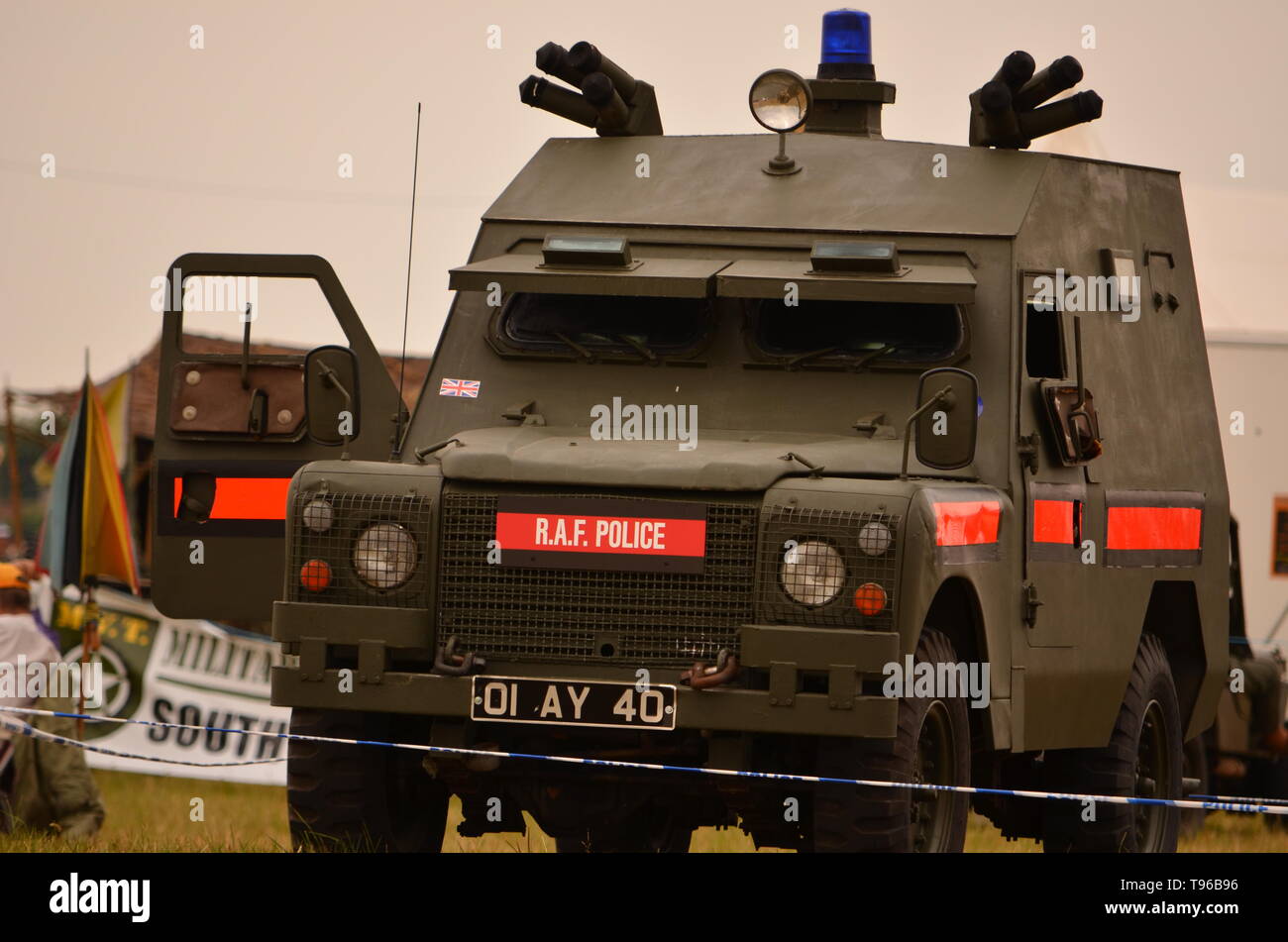 RAF-Polizei, Kalter Krieg, gepanzerte Polizei Land Rover ...