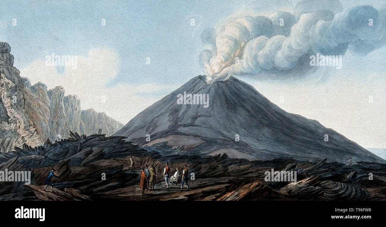 Der ausbruch des vesuvs im jahr 79 n chr -Fotos und -Bildmaterial in ...