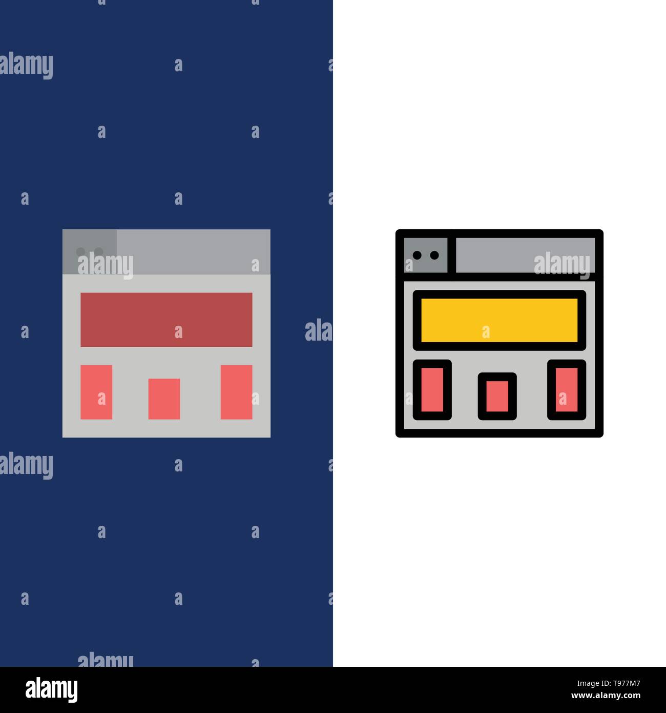 Grafik Design, Layout Symbole. Flach und Online ausgefüllt Icon Set ...