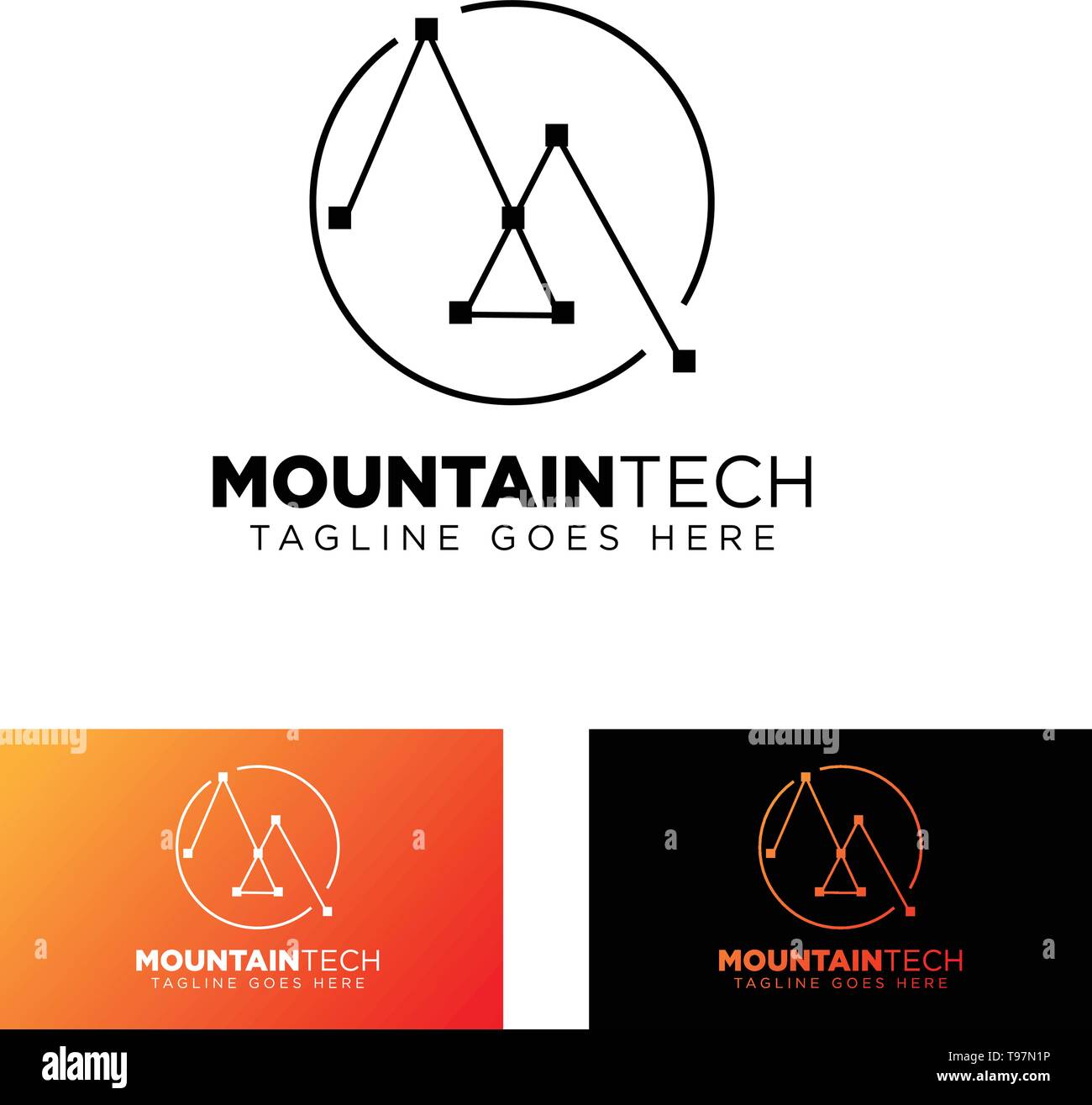 Berg Logo Design vector Symbols Illustration - Vektor Stock ...