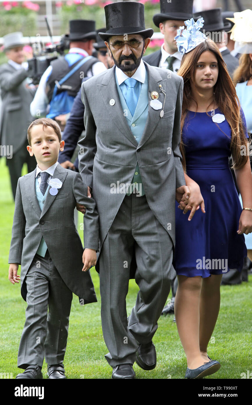 19.06.2018, Ascot, Windsor, UK-Portrait von Sheikh Mohammed Bin Rashid ...