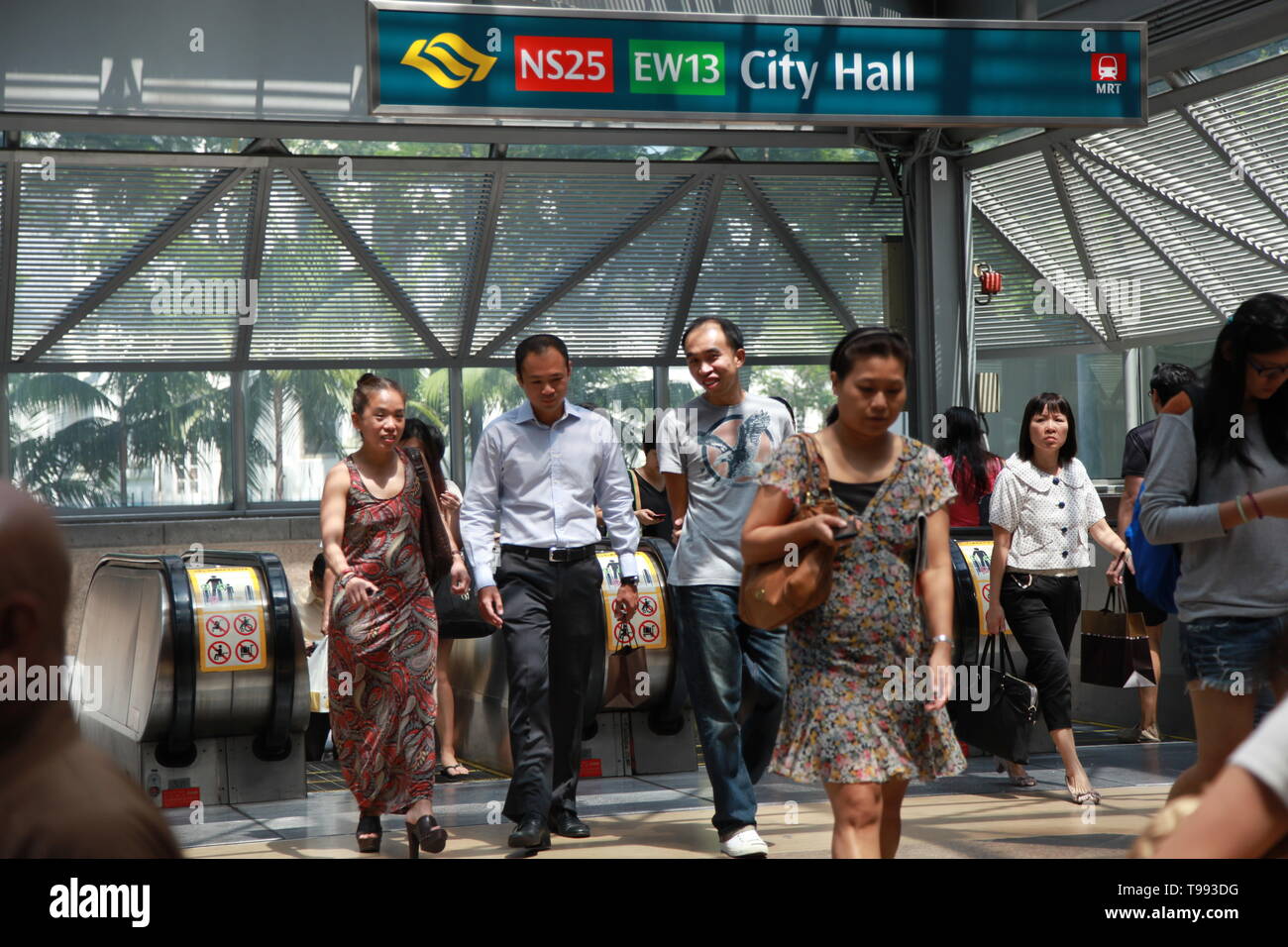 Mass Rapid Transit, MRT Metro System, Singapur Stockfotografie - Alamy