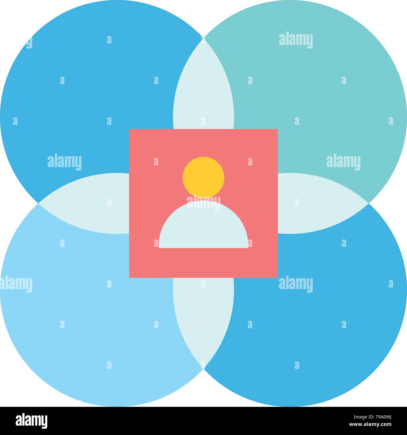 Charakter, Eigenschaften, Menschliche, Modell, Person flach Farbe ...