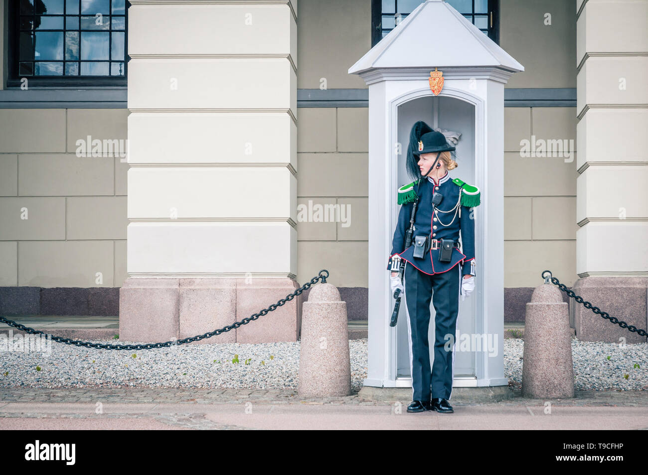 Europe Norway Royal Palace Guard Stockfotos und -bilder Kaufen - Alamy