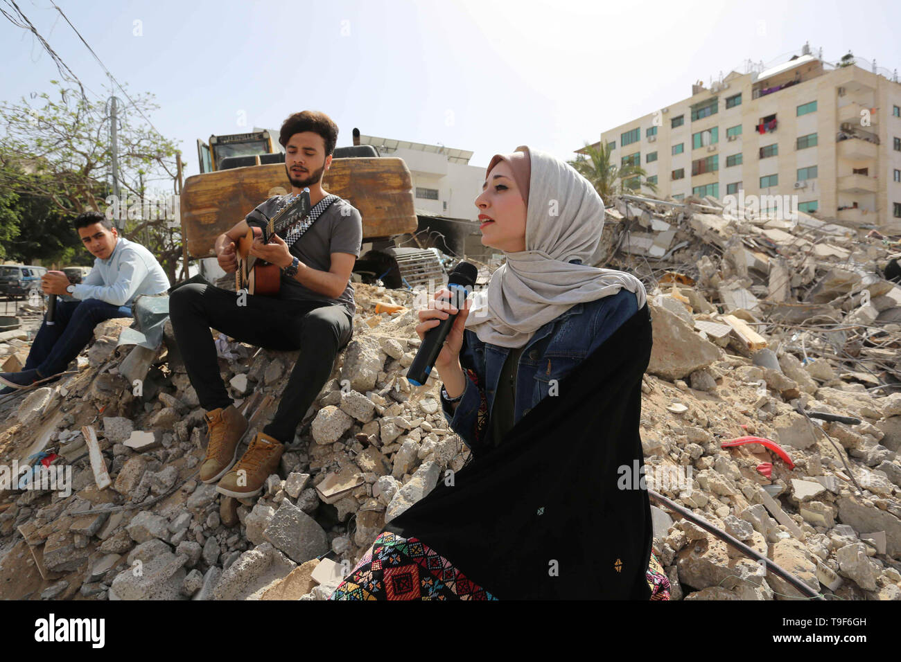 Gaza, Gazastreifen, palästinensischen Gebiet. 18 Mai, 2019. Mitglieder ...
