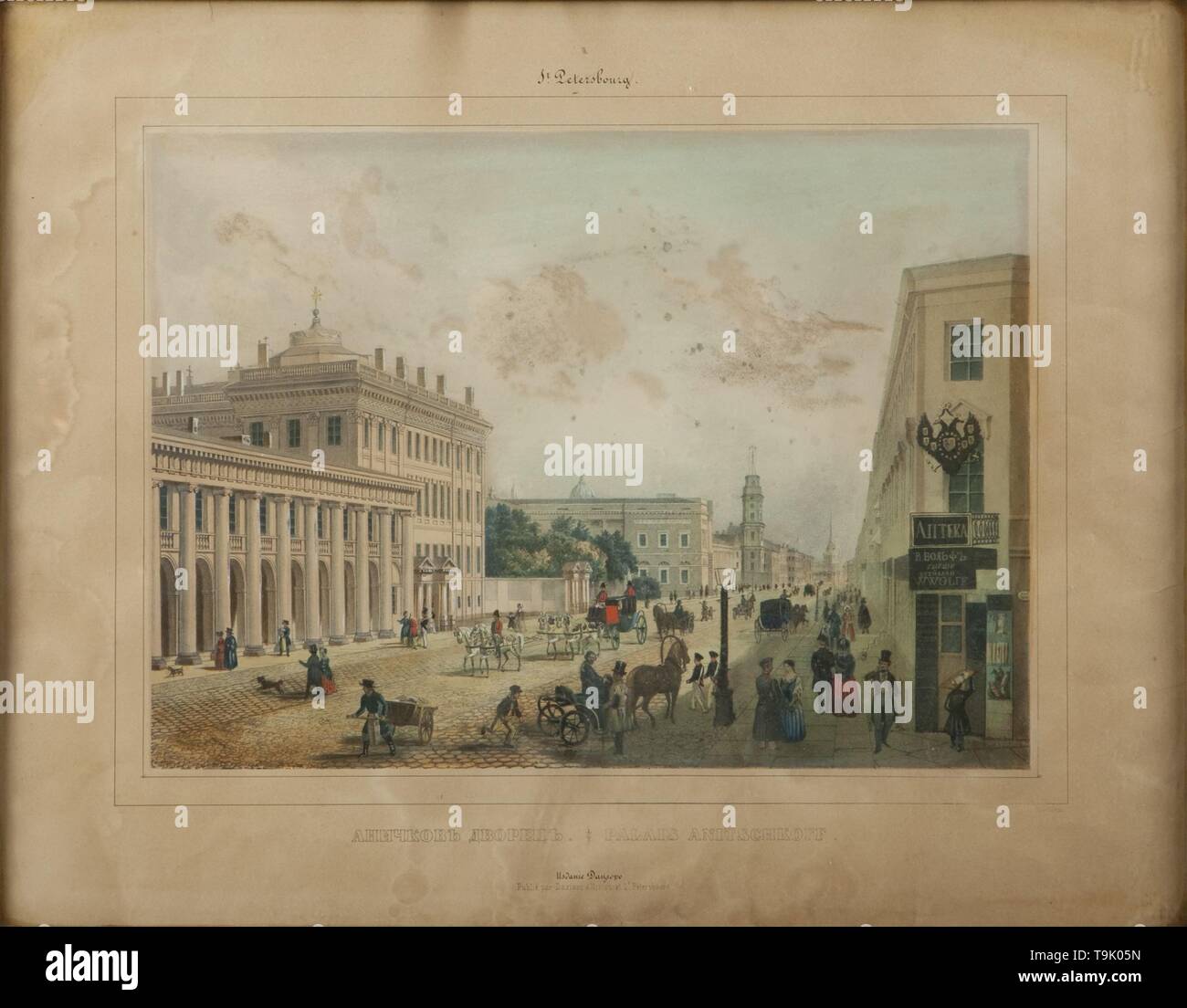 Anitschkow Palast In Sankt Petersburg Stockfotos und -bilder Kaufen - Alamy