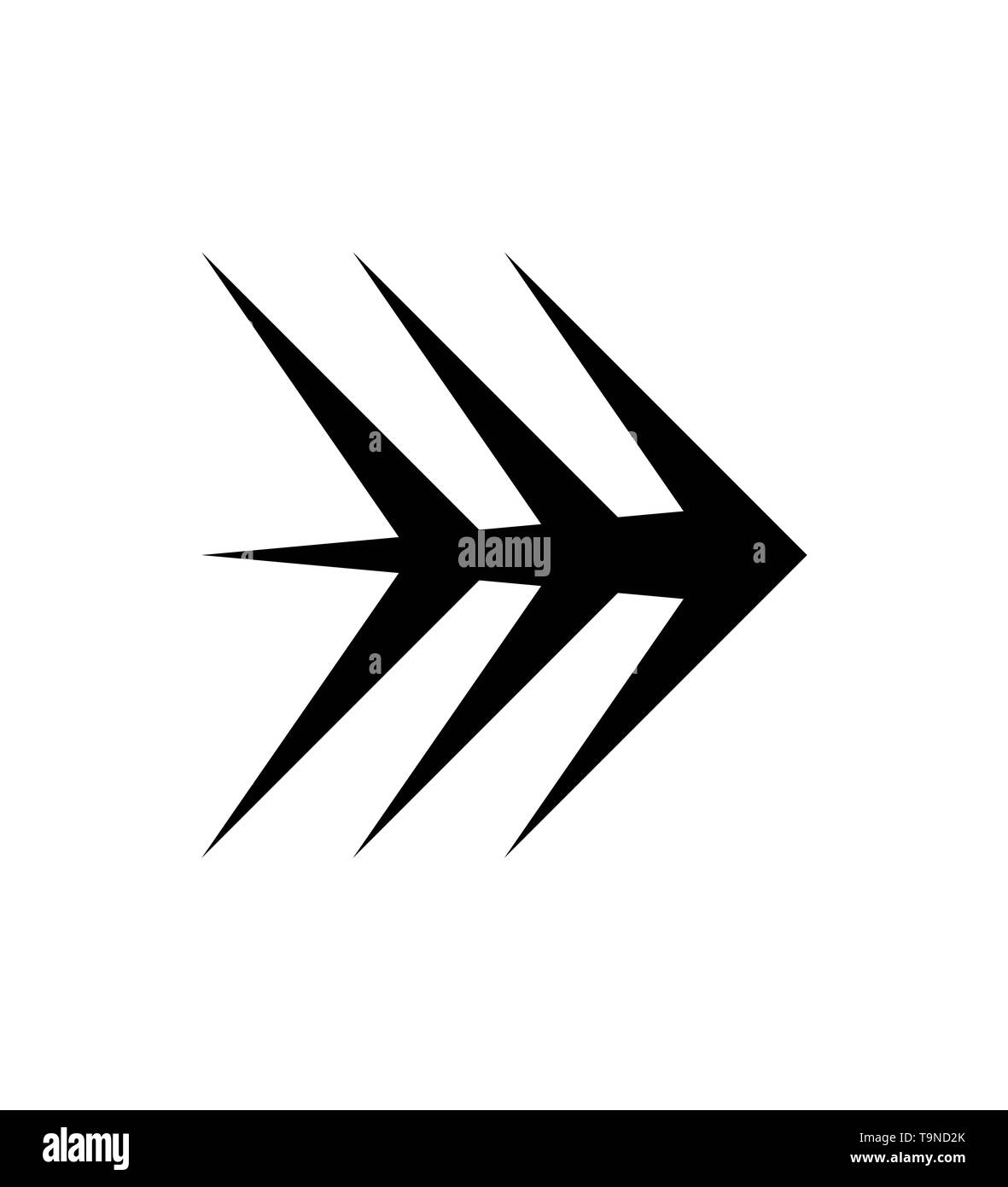 Symbol Pfeil symbol Vektor. Symbol Pfeil Zeichen Stockfotografie - Alamy