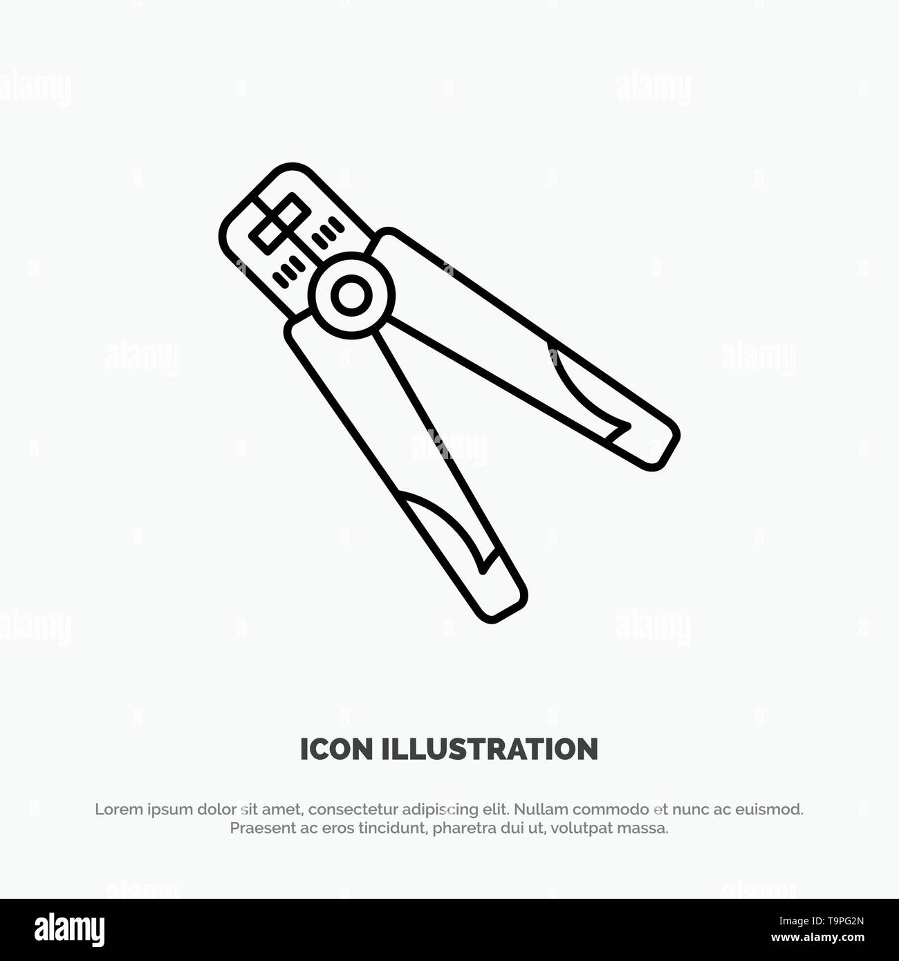 Crimp werkzeug Stock-Vektorgrafiken kaufen - Alamy