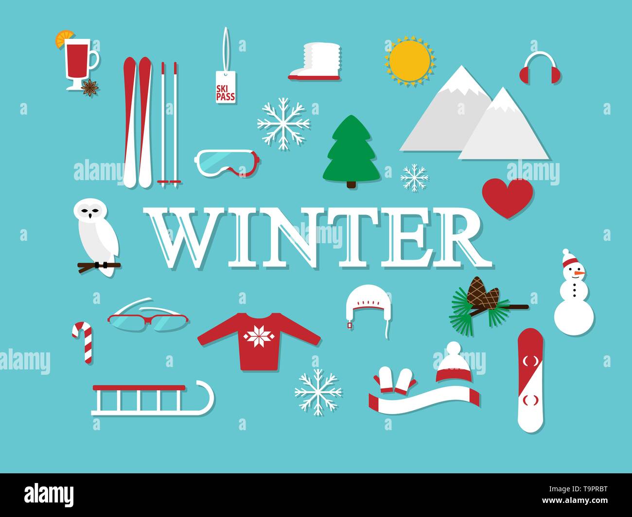 Winter symbole -Fotos und -Bildmaterial in hoher Auflösung – Alamy