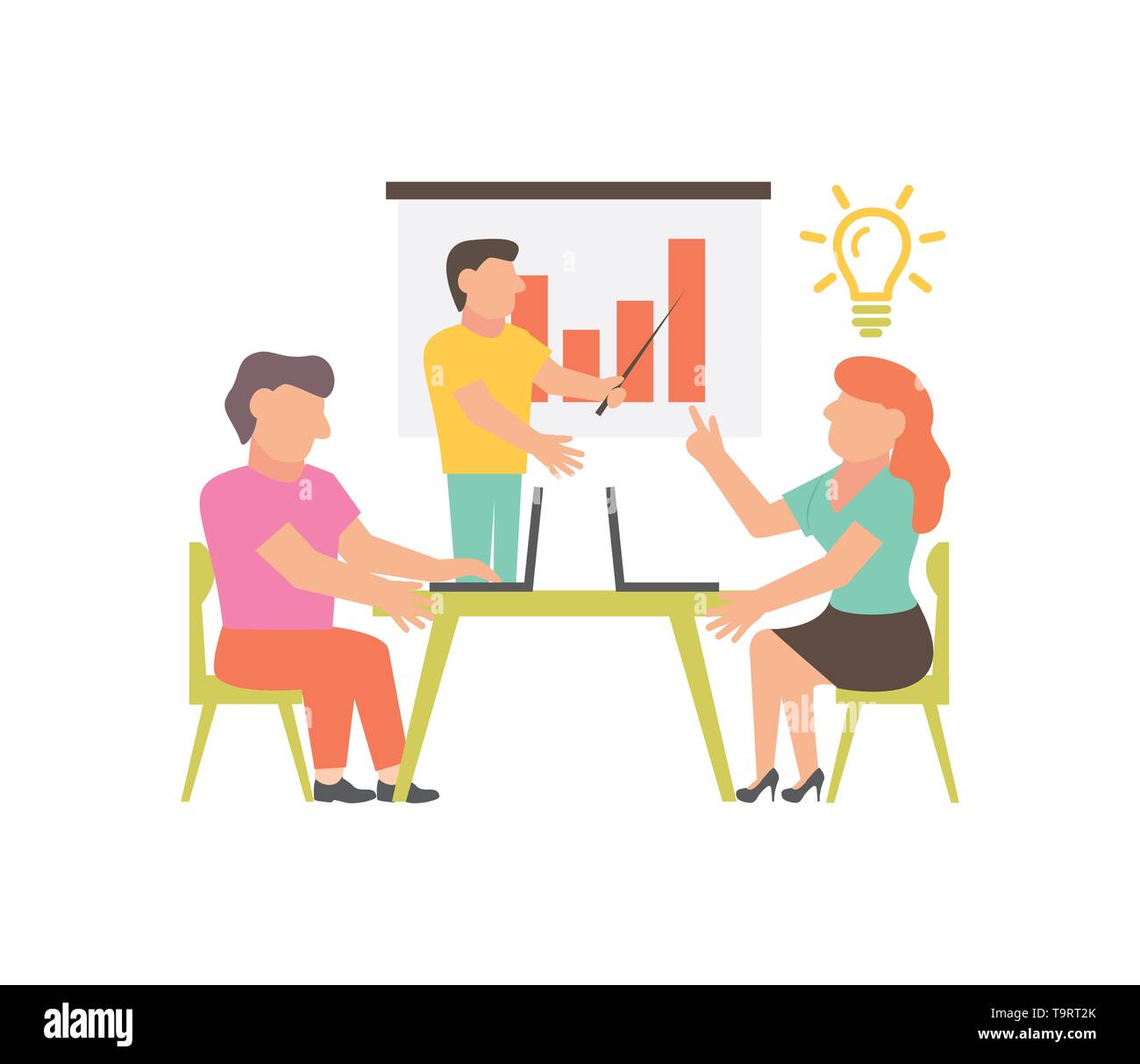 Workshop Vector Illustration für Business Design und Infografik Stock ...