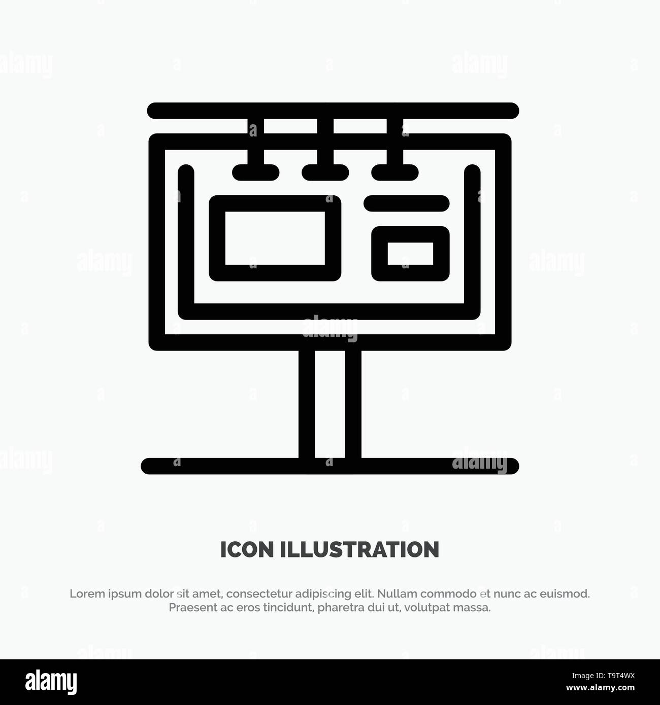 Vorstand, Reklametafeln, Schild, Werbung, Branding Symbol Leitung ...