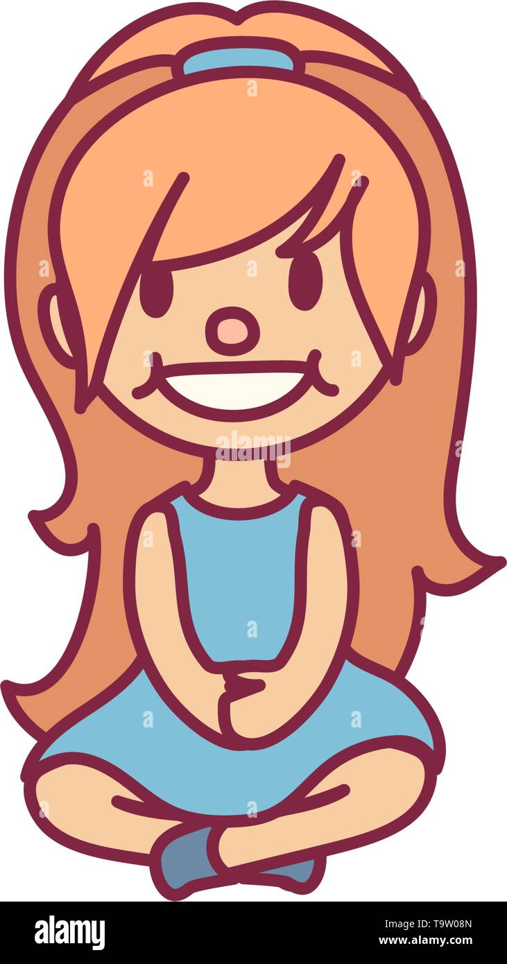 Vektor cute cartoon Kid, Kind clip art Stock-Vektorgrafik - Alamy
