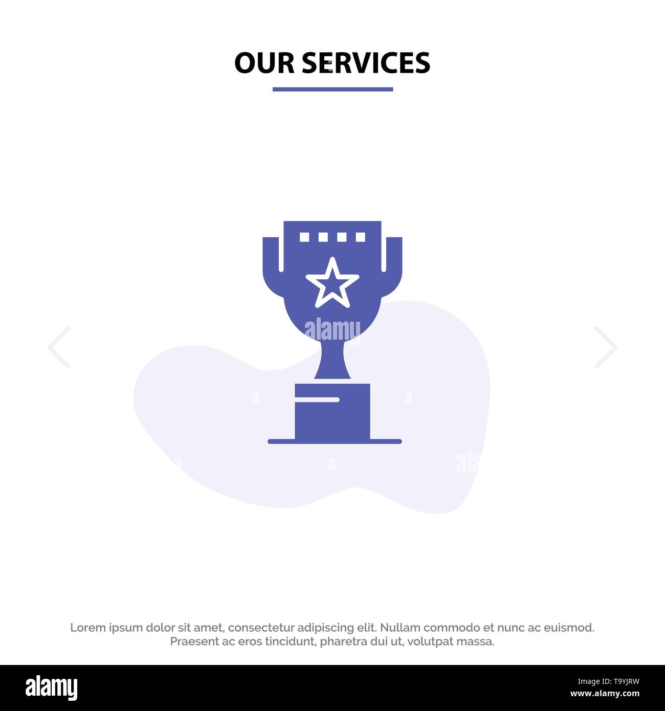 Unsere Services Award, Top, Position, solide Glyph Icon Web Karte ...