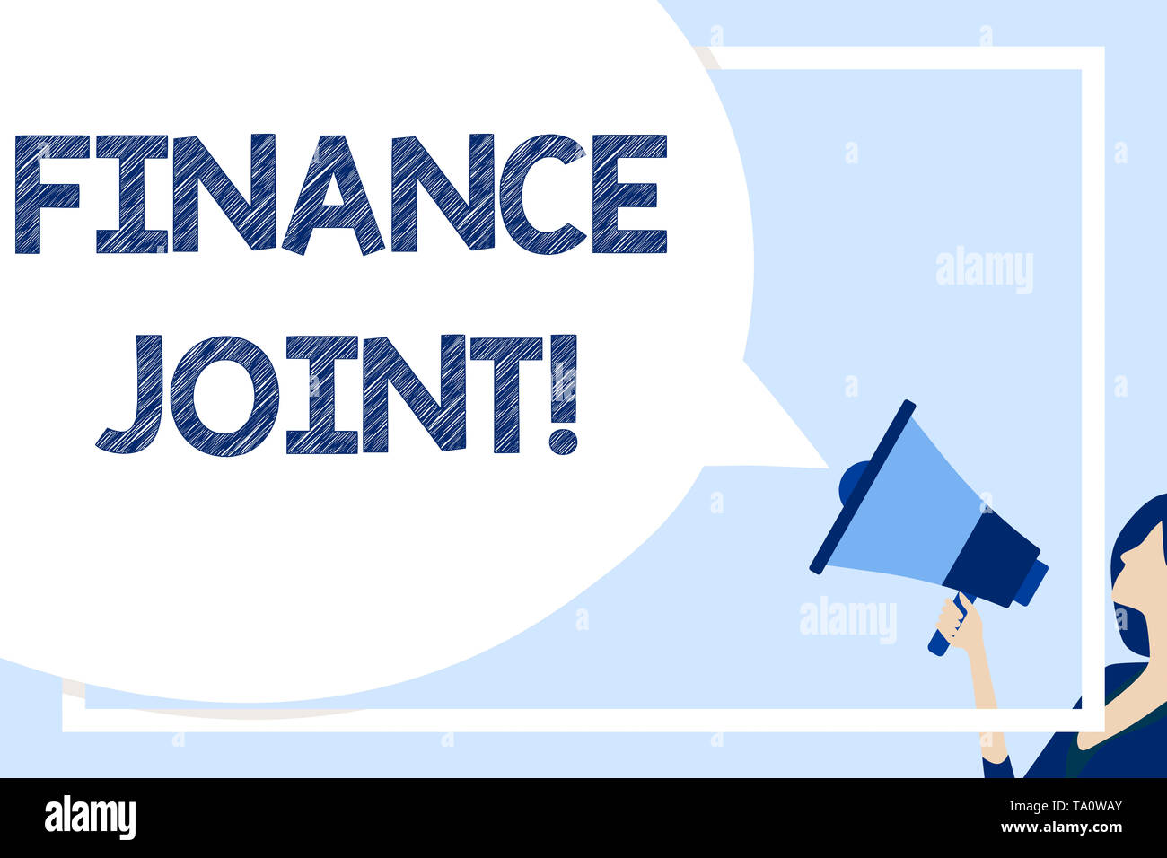 Wort schreiben Text Finanzierung der Gemeinsamen. Business foto ...