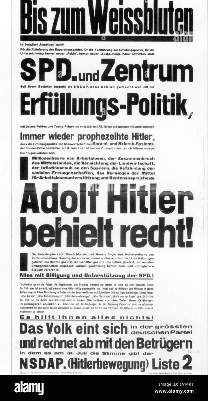 Nsdap poster -Fotos und -Bildmaterial in hoher Auflösung – Alamy
