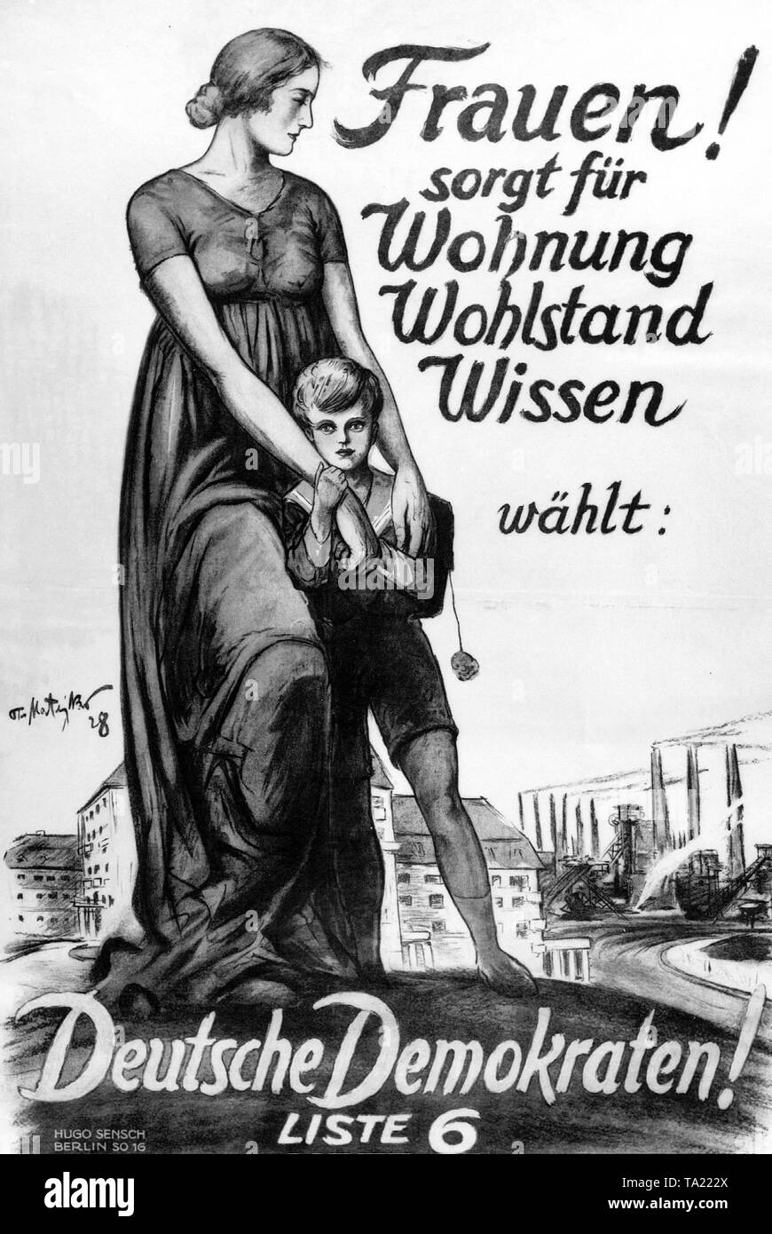 Deutsches wahlplakat ddp -Fotos und -Bildmaterial in hoher Auflösung ...