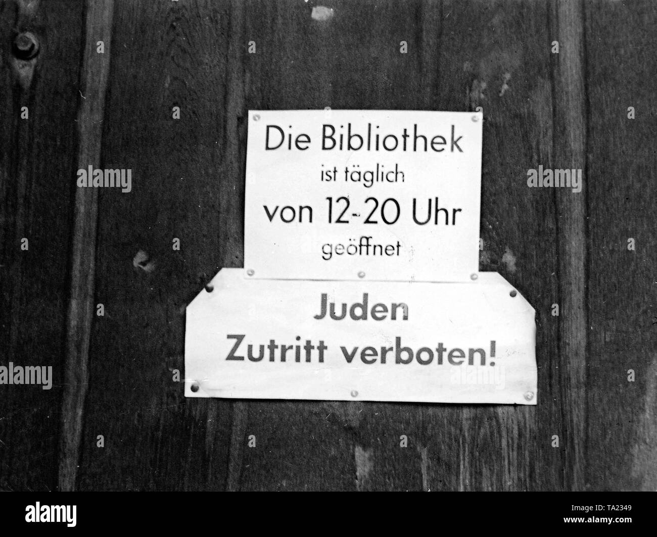 Juden verboten schild -Fotos und -Bildmaterial in hoher Auflösung – Alamy