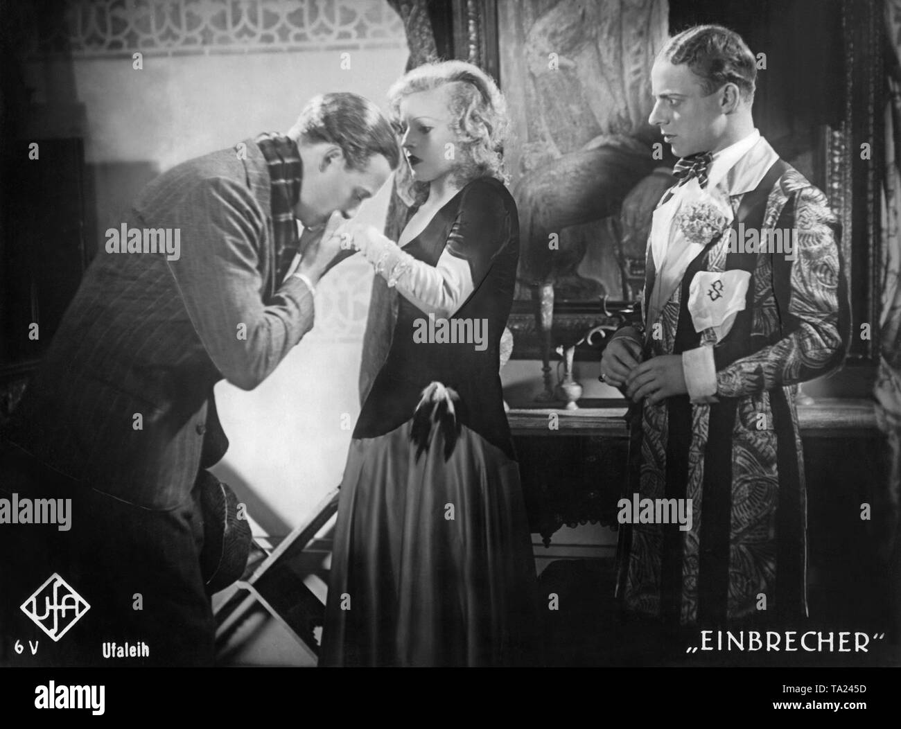 Willy Fritsch als Durand (links), Lilian Harvey als Renee und Heinz ...