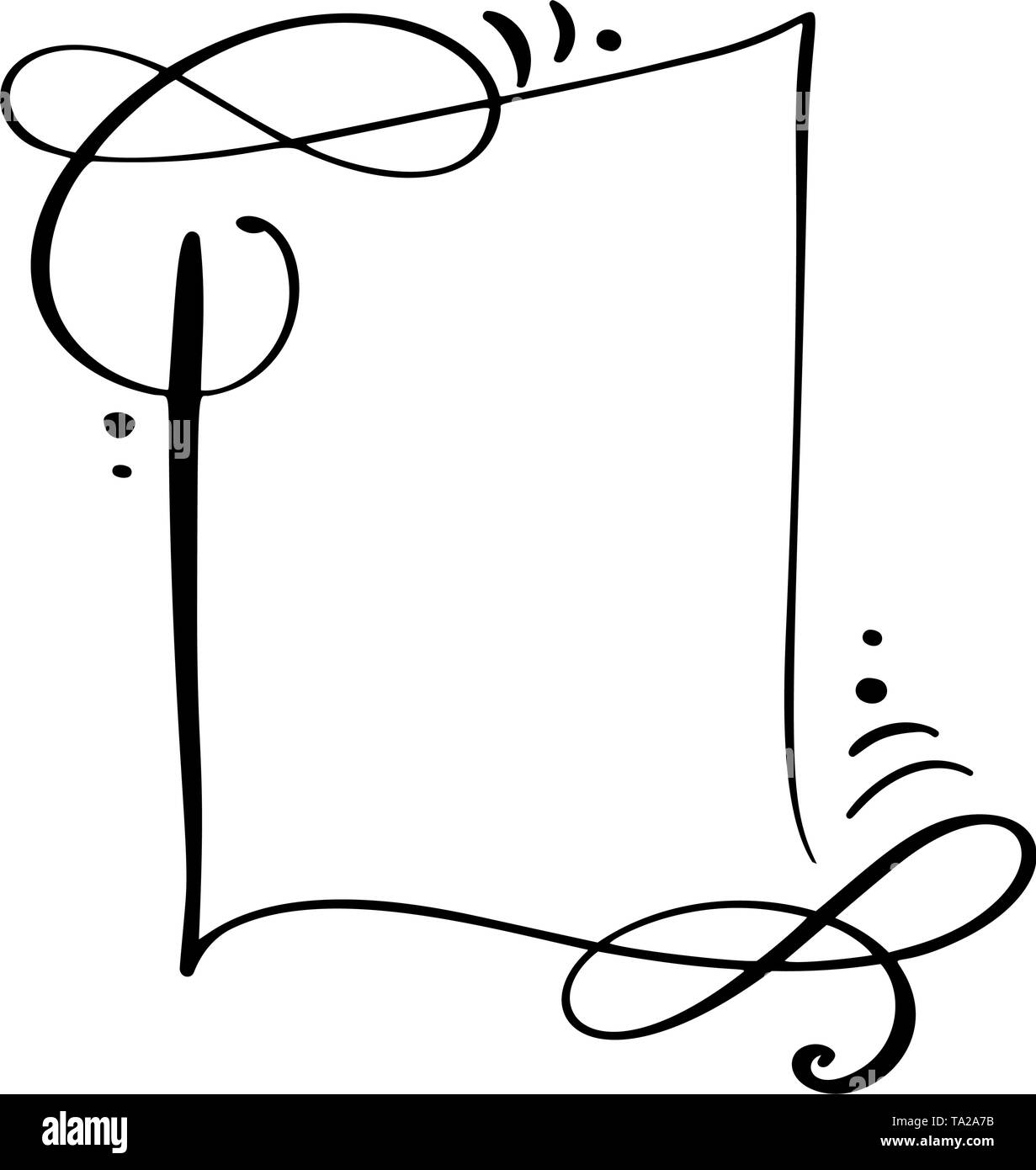 Kalligraphie Cartoon Zitat Sprechblase Symbol. Handgezeichneter ...