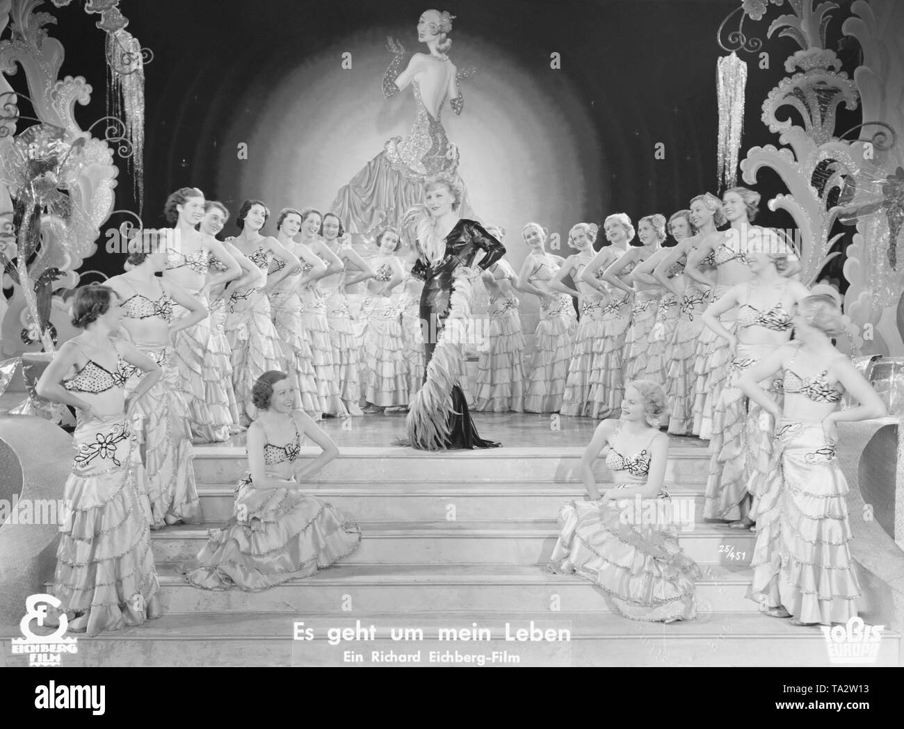 Szene aus dem Revue-Film "Mein Leben steht auf dem Spiel", unter der ...