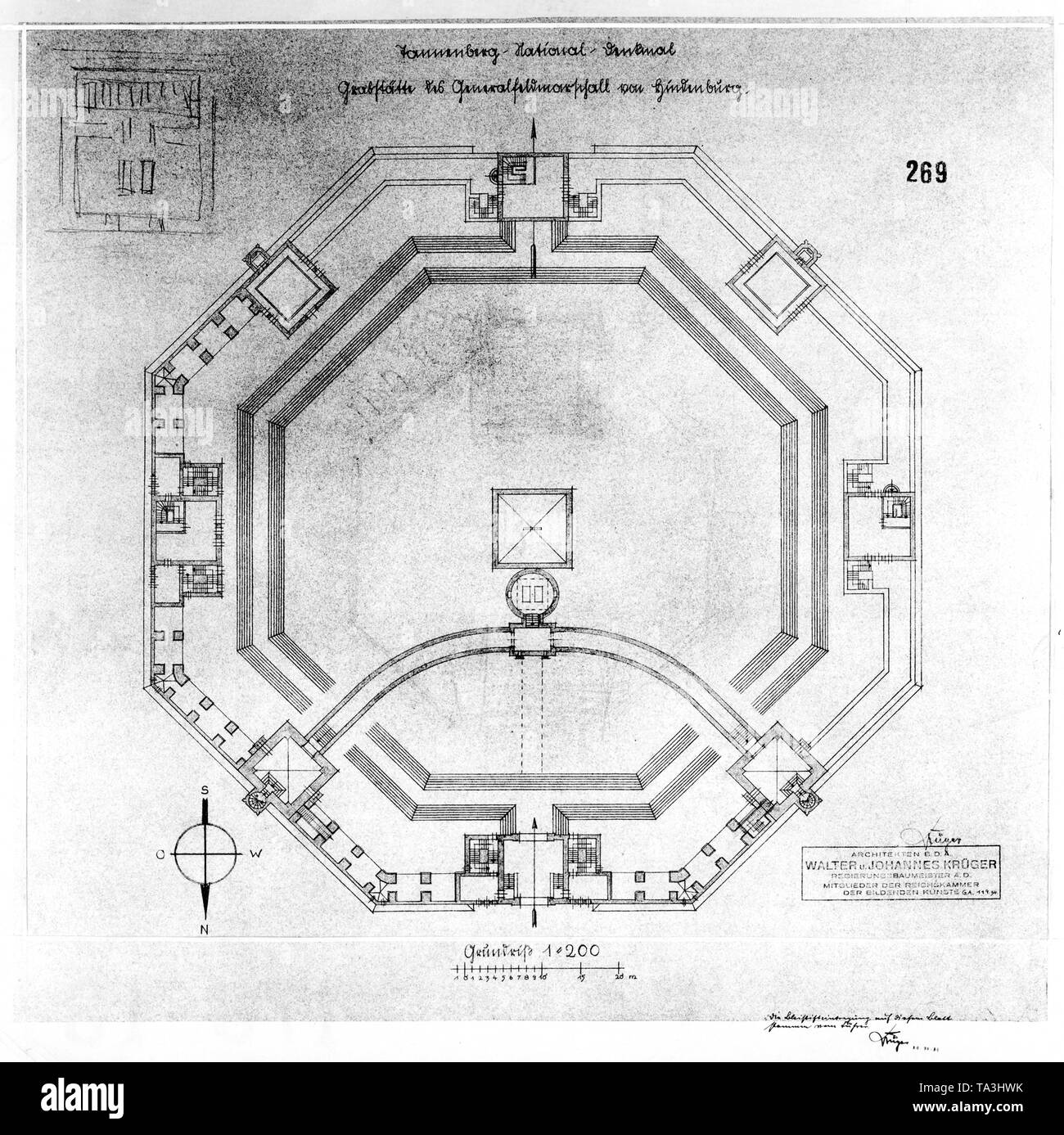 Tannenberg Memorial Hindenburg Stockfotos und -bilder Kaufen - Alamy