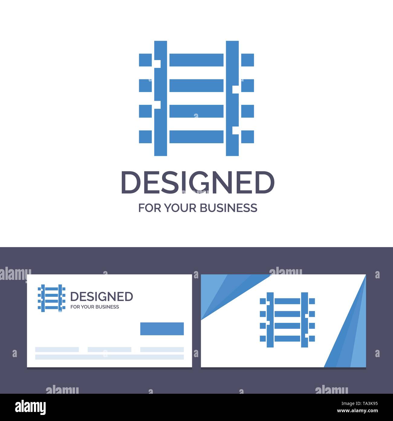 Creative Business Card und Logo Schablone Eisenbahn, Bahnhof, Bahn ...