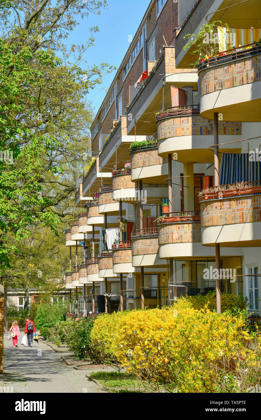 Wohn- Konstruktionen von Hugo Häring, Göbelstrasse, große Siedlung ...