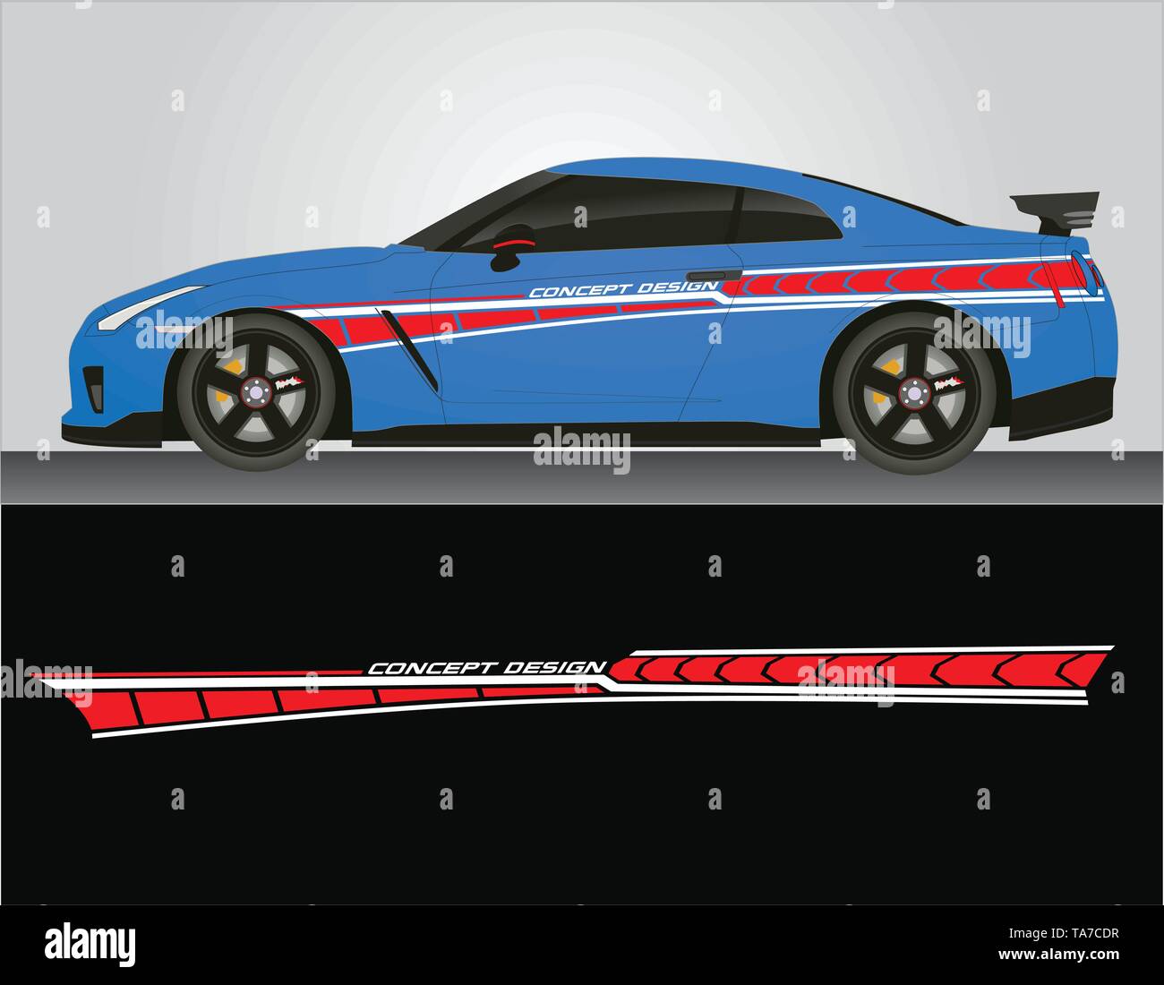 Die marke mit den streifen Stock-Vektorgrafiken kaufen - Alamy