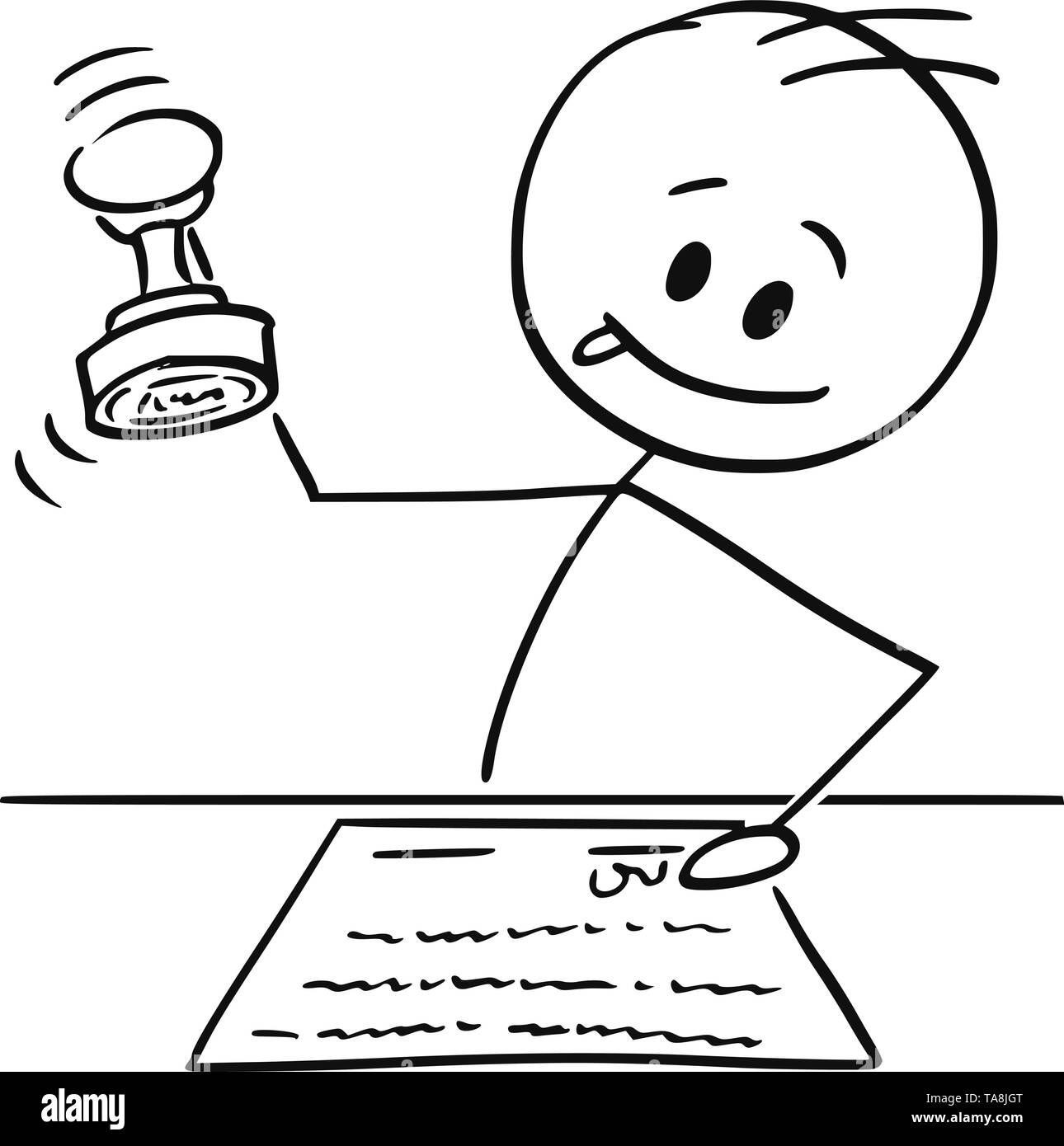 Vektor cartoon Strichmännchen Zeichnen konzeptionelle Darstellung der ...