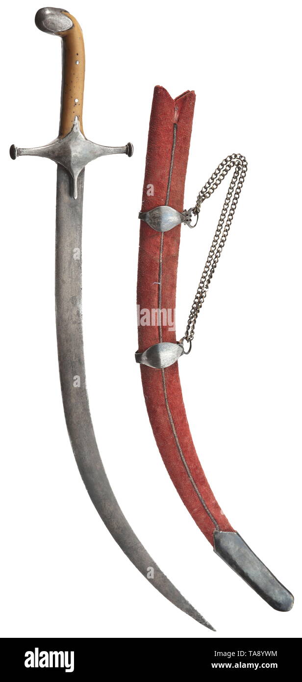 Ein persisches Kind shamshir, aus dem 19. Jahrhundert einzelne gebogene Klinge geschmiedet von ...