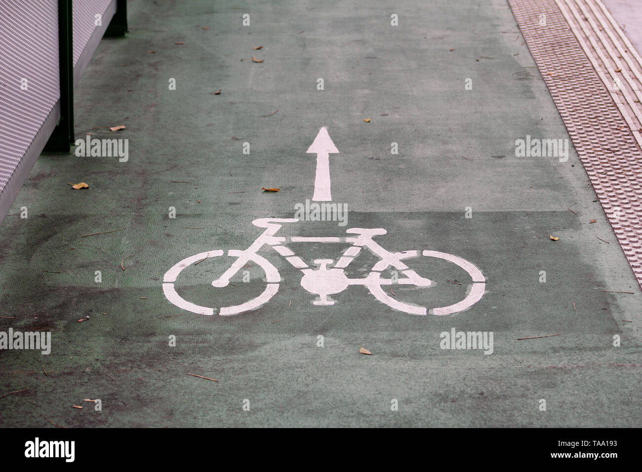 Radweg Verkehrszeichen Stockfotos und -bilder Kaufen - Alamy