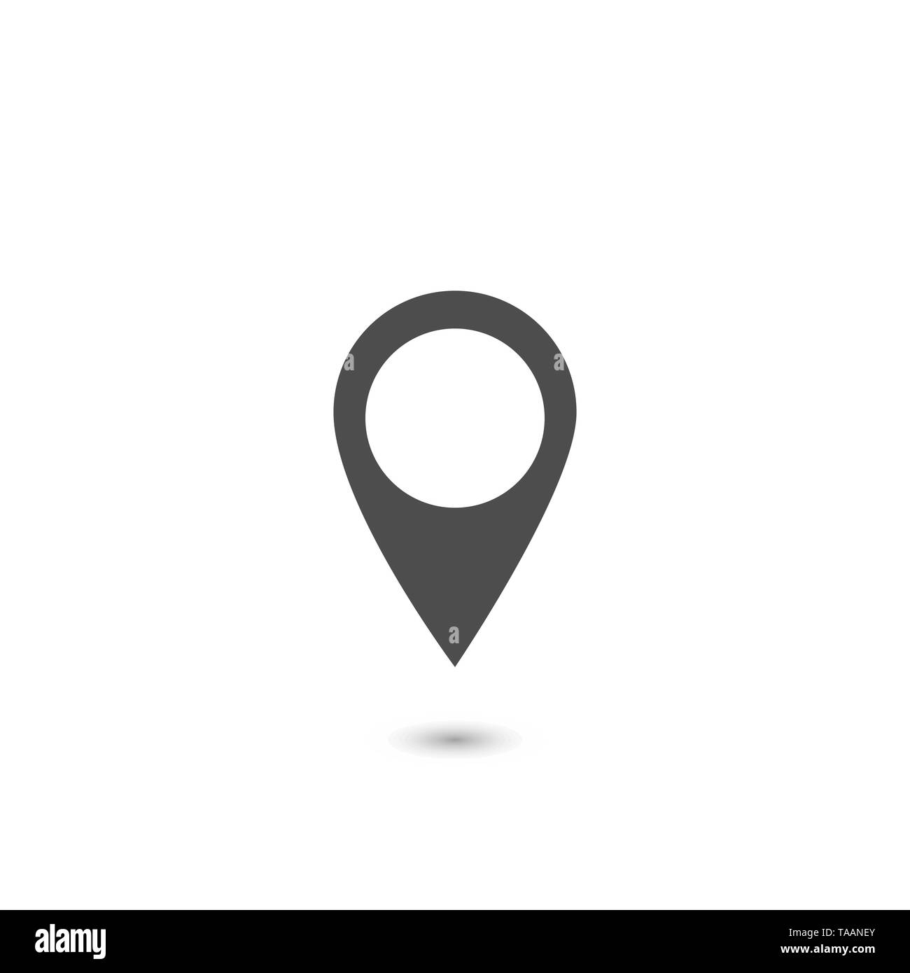 Karte pin Symbol. Markieren Zeichen, Ziel symbol Vektor illustration ...