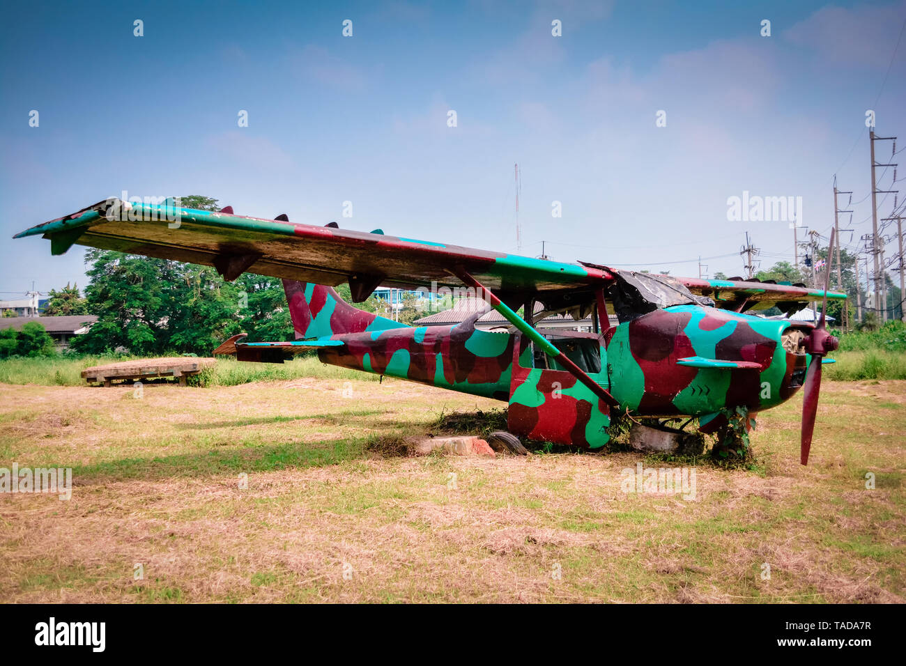 Alte militärische Flugzeug Aircraft Engine für Soldat Krieger in der ...
