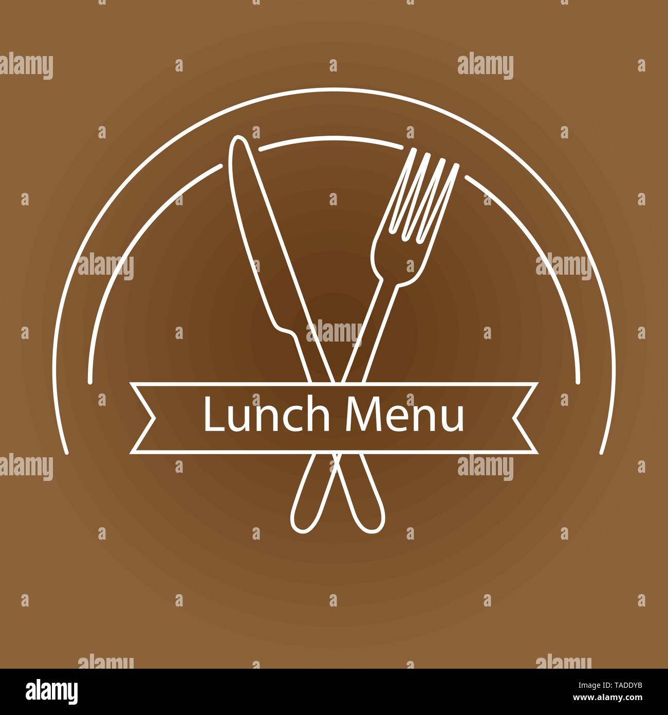 Mittagstisch logo Stock-Vektorgrafiken kaufen - Alamy