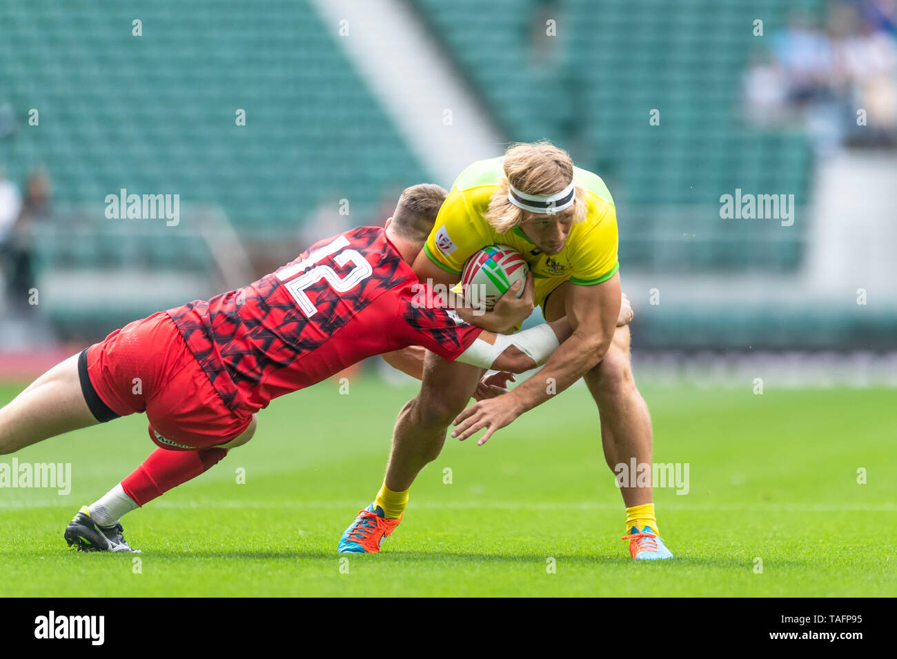 LONDON, GROSSBRITANNIEN. 25., Mai 2019. Jesse Parahi von Australien 7 S ...