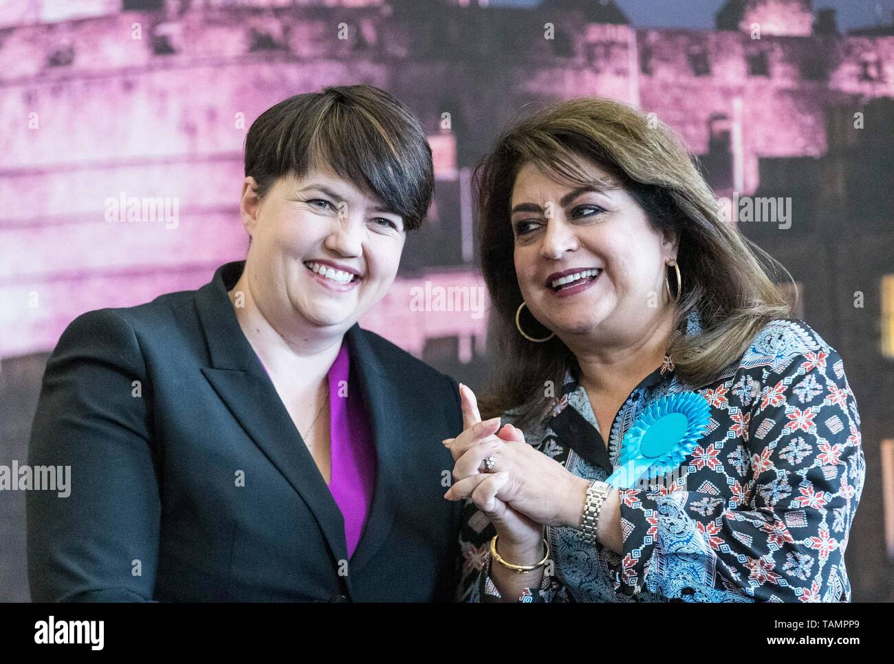 Edinburgh, Großbritannien. 27. Mai, 2019. Die Ergebnisse der Wahlen zum ...