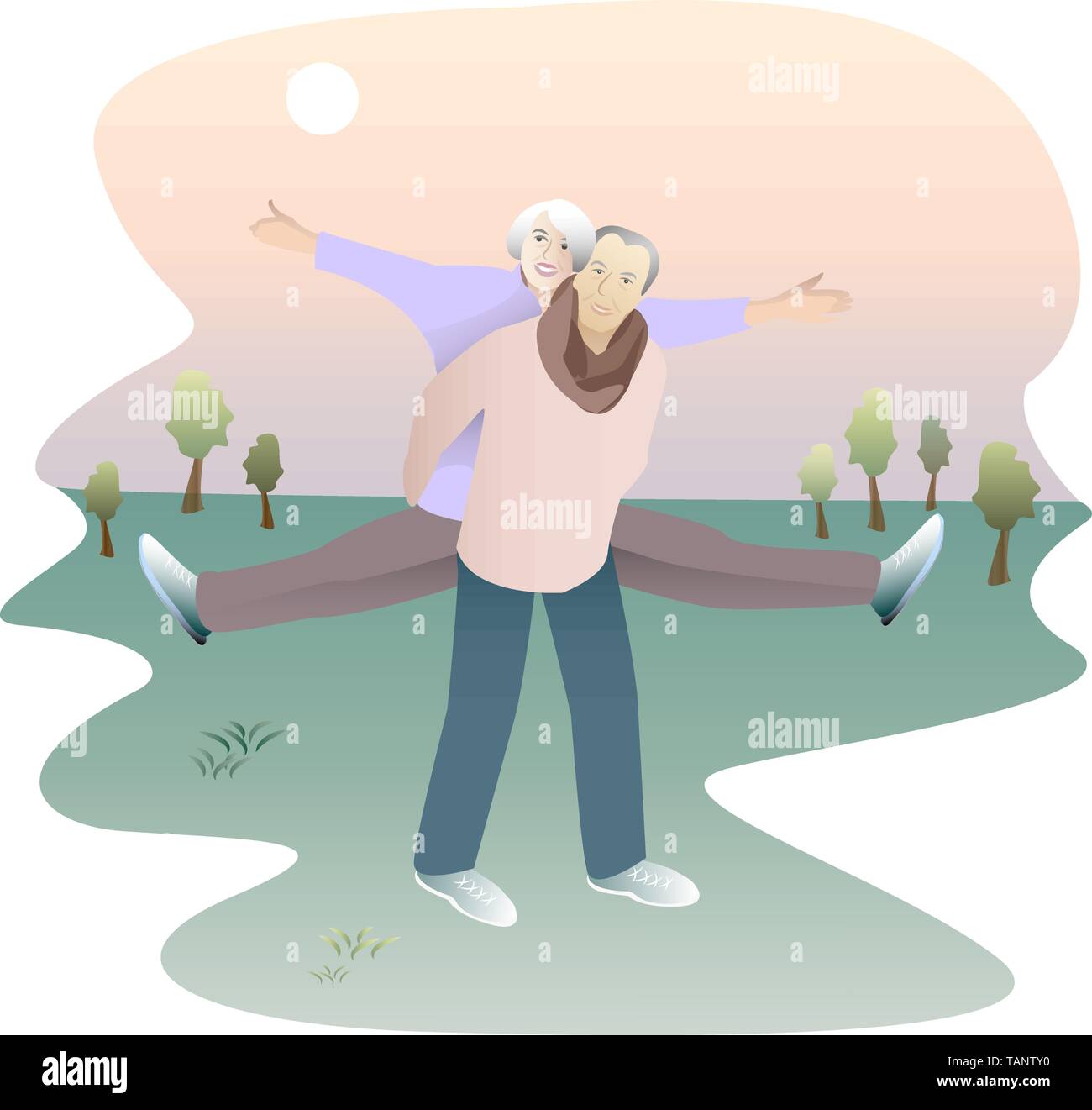 Ruhestand in den 50er jahren Stock-Vektorgrafiken kaufen - Alamy