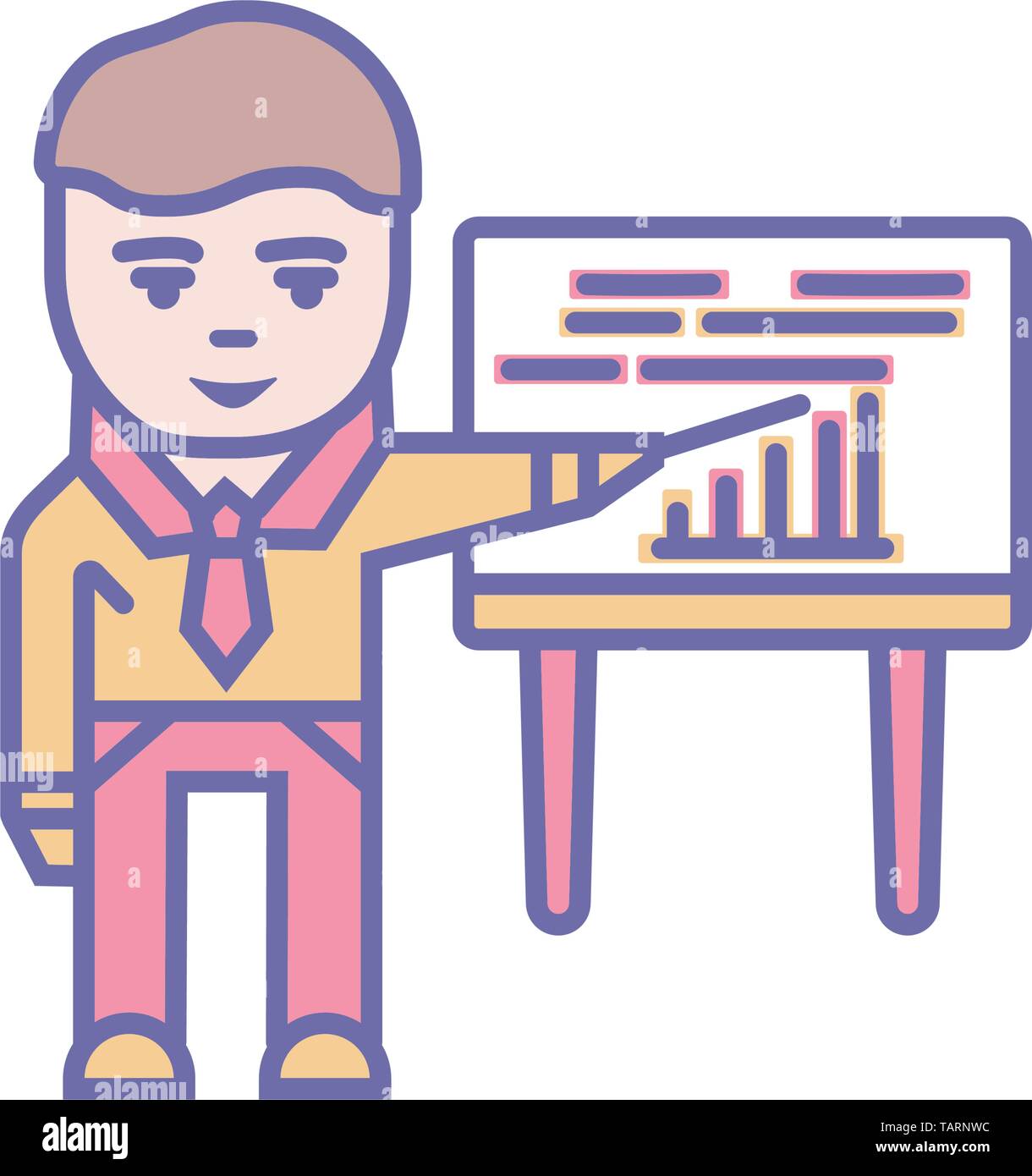 Vorstellung icon-Vektor Präsentation Zeichen und Symbol Stock ...