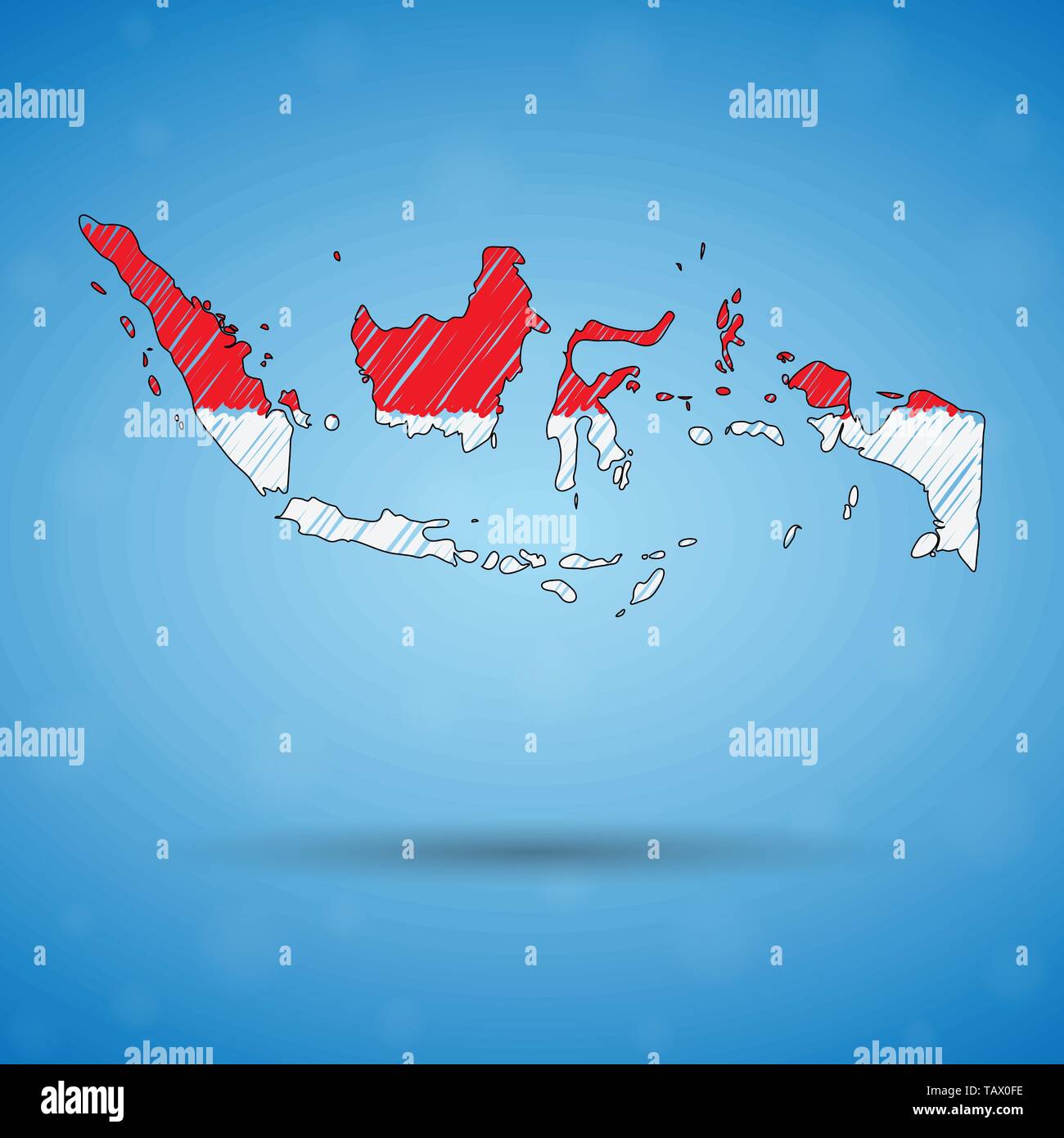 Indonesien Infografik Karteillustration Stock Illustration Getty Images ...