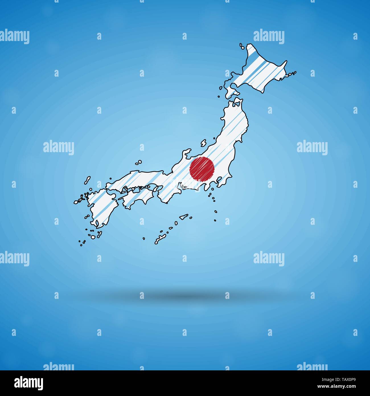 Japan karte umriss -Fotos und -Bildmaterial in hoher Auflösung - Seite ...